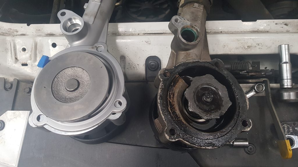 Ford Falcon XR6T coolant pump, New Vs Old - CM Vehicle Services Clyde North